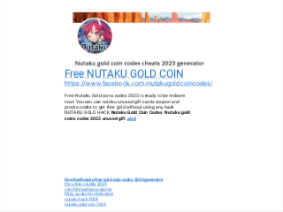 ⚠️ nutaku gold coin ⚠️ free hack ⚠️ 2023 2024