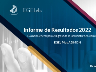 Informe EGEL Plus ADMON 2022