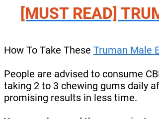 Truman CBD Male Enhancement Gummies Reviews