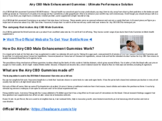 Airy CBD Male Enhancement Gummies