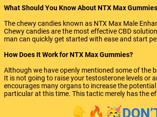 NTX Max Gummies Boost Your Power Secret Behind Ingredients!