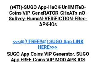 (r4T!)-SUGO App-HaCK-UnliMITeD-Coins VIP-GeneRATOR-CHeATs-nO-SuRvey-HumaN-VERiFICTION-FRee-APK ...