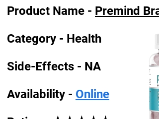 Premind Brain Performance - Cognitive Enhancer!