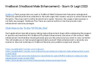 ViraBoost (ViraBoost Male Enhancement) - Scam Or Legit 2023