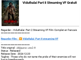 VOIR-HD!! Viduthalai Part 2 Film Streaming VF / VO Complet Gratuit