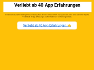 Verliebt ab 40 App Erfahrungen