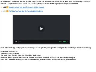 (Xem phim) Tee Yod: Quỷ Ăn Tạng 2 2024 Vietsub Full HD