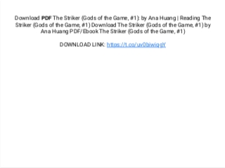 Download 𝗣𝗗𝗙 The Striker (Gods of the Game, #1): by Ana Huang