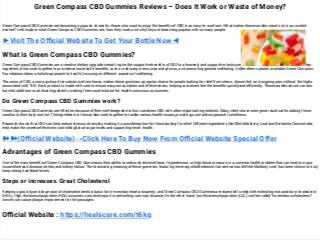 Green Compass CBD Gummies