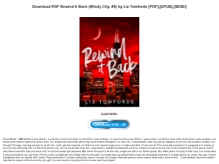 Download PDF Rewind It Back (Windy City, #5) by Liz Tomforde