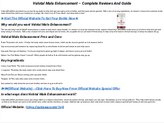 Velotal Male Enhancement