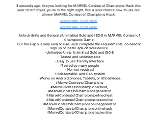 Marvel Contest of Champions Online Cheat Best