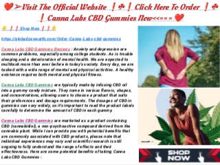 Canna Labs CBD Gummies Reviews {SHOCKING PRICE} Is It Worth The Money?