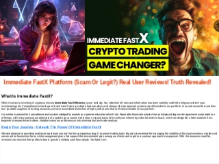 Immediate FastX Platform (Scam Or Legit?) Real User Reviews! Truth Revealed!
