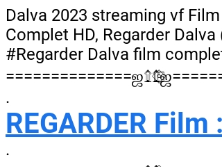 [REGARDER-FILM] Dalva Streaming VF 2023