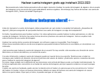 Como Hackear Instagram gratis app instahack 2023