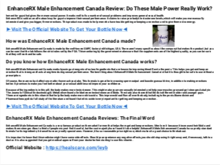 EnhanceRX Male Enhancement Canada Review