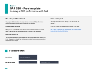 [FREE TEMPLATE - v1.0] - SEO GA4 Dashboard
