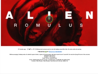 [!~𝗪𝗮𝘁𝗰𝗵~!] 𝐀li𝚎n: R𝚘𝚖ulus? ( 𝟐𝟎𝟐𝟒) [.𝐅𝐮𝐥𝐥𝐌𝐨𝐯𝐢𝐞.] 𝐎𝐧𝐥𝐢𝐧𝐞