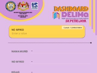 DASHBOARD ID DELIMA SK PETRI JAYA