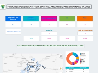 Dashboard Progres Kegiatan Fisik Bidang Drainase