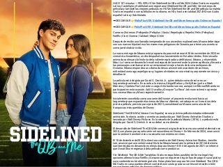 !PelisPlus VER. Sidelined the QB and Me en línea gratis Online en Español