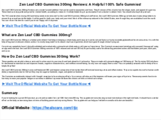 Zen Leaf CBD Gummies 300mg