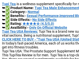 tupi Tea Male Enhancement