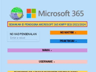 SEMAKAN ID MICROSOFT 365 KMPP 2023/2024