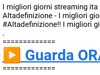 [Altadefinizione] I migliori giorni streaming ita 2023