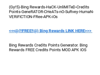 (Gy!5)-Bing Rewards-HaCK-UnliMITeD-Credits Points-GeneRATOR-CHeATs-nO-SuRvey-HumaN-VERiFICTION ...