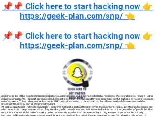 How to Hack snapchat Account for Free and Without Software JNKIOG4FD
