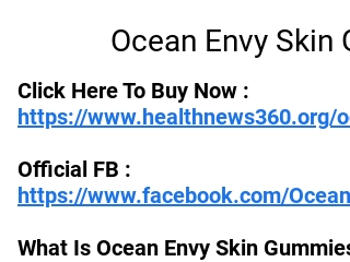 Ocean Envy Skin Gummies