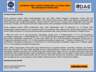 Laporan Hasil Survei Pengguna Lulusan UMSU Pelaksanaan 2024