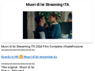 !Guarda film! - Muori di lei Il genio dello Streaming ITA CB01