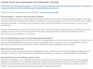 Femixal-Ocene-cena-kupi-kapsuly-koristi-Kje kupiti v Slovakia
