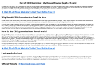 Revolt CBD Gummies reviews