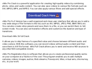 vMix Pro Crack 2025 Full Version Download [Latest]