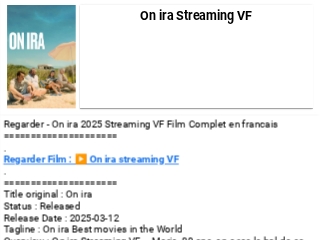 [!Regarder Film! On ira Streaming VF Complet en français