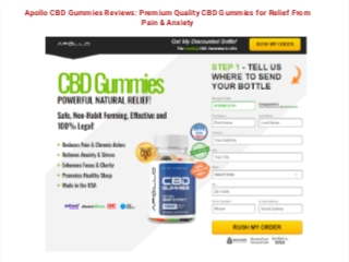 Apollo CBD Gummies Reviews: Premium Ingredients, Work, Benefits & Cost