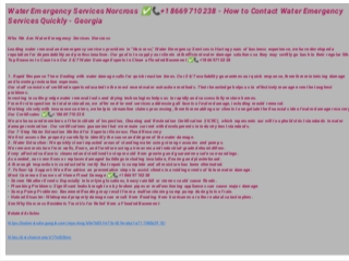 Water Emergency Services Reviews