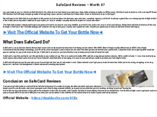 SafeCard Reviews