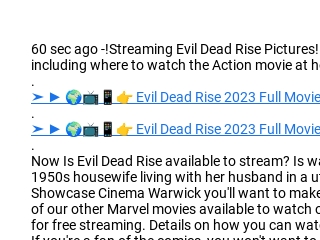 ++WATCH Evil Dead Rise FREE FULLMOVIE ONLINE ON STREAMINGS ENGLISH