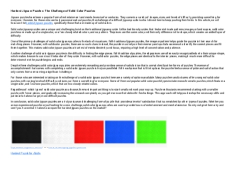 Hardest Jigsaw Puzzles: The Challenge of Solid Color Puzzles