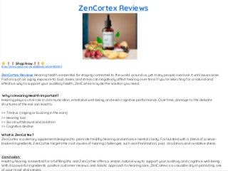 Real Users Share Their ZenCortex Hearing Support Reviews