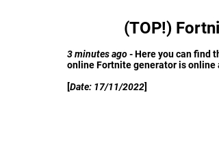 FORTNITE V BUCKS GENERATOR 2022 GET FREE VBUCKS CODES