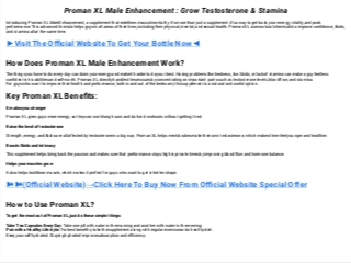 Proman XL Male Enhancement
