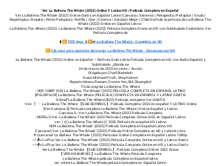 [REPELIS] VER!! La Ballena (2022) Online Latino HD | Película Completa ...