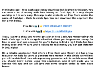 FREE CASH APP MONEY CODES $100 GENERATOR