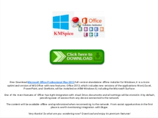 DOWNLOAD—Microsoft Office 2013 Crack + Product Key Latest
